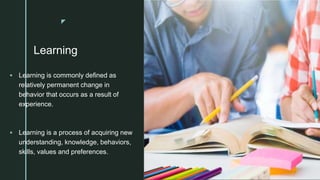 Behaviour learning theory quick and easy way of explaination | PPTX