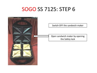 SOGO 7125 sandwichmaker Demo | PPTX