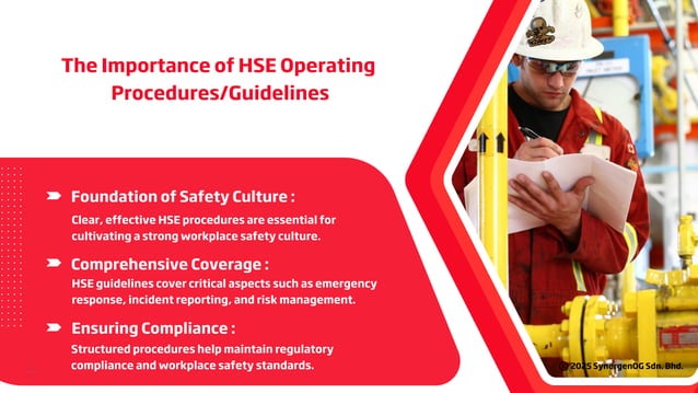 HSE Operating Procedures/Guidelines for a Safe Workplace | PPT