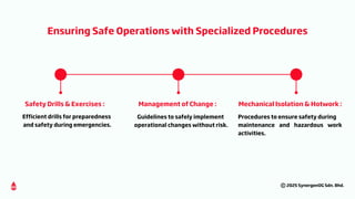 HSE Operating Procedures/Guidelines for a Safe Workplace | PDF