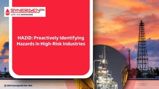 HAZID: Proactively Identifying Hazards in High-Risk Industries | PDF