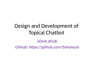 SOHA AYUB PPT.pptx real presentation work | PPT