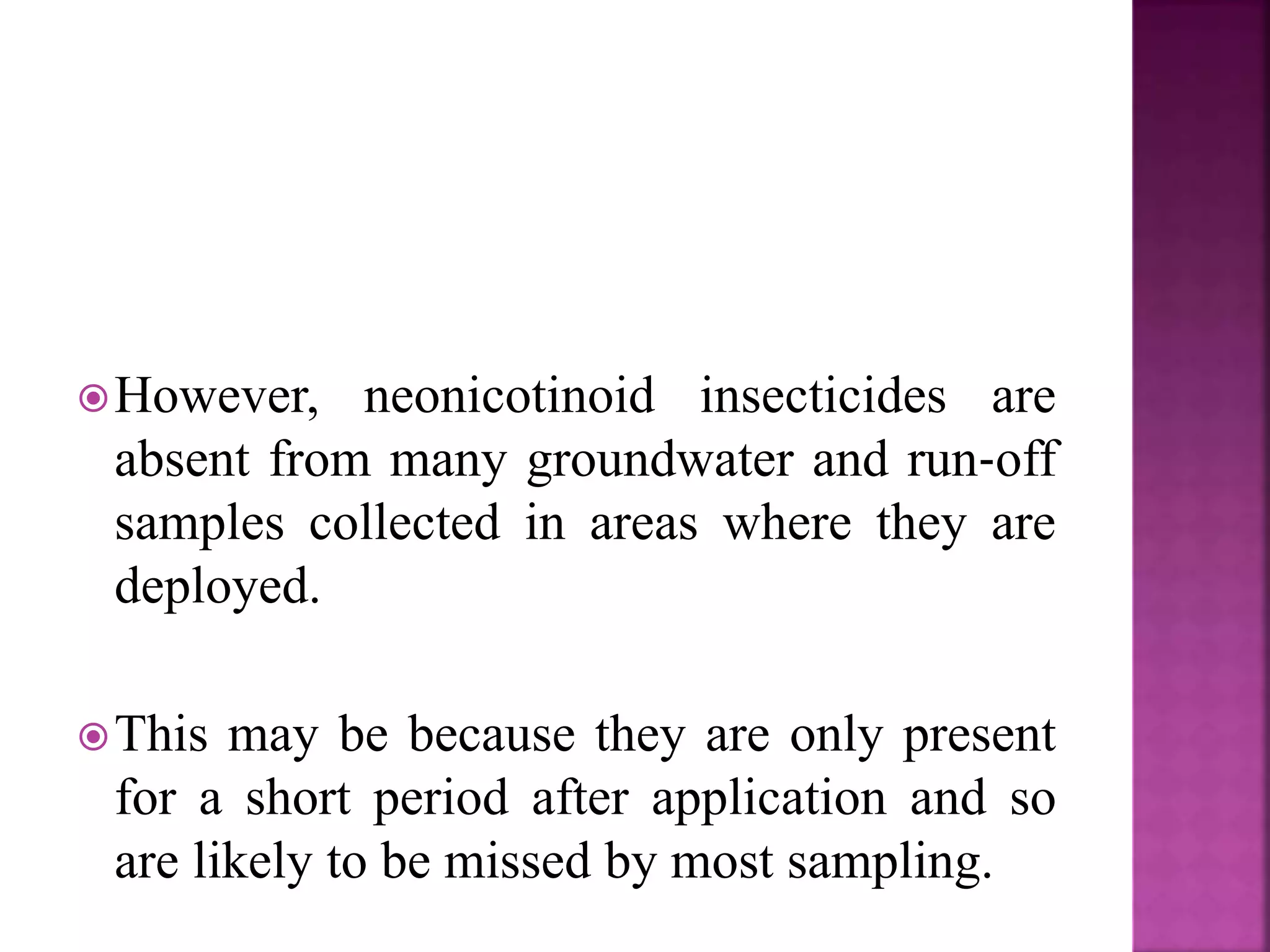 Neonicotinoids and Their Current Status | PPTX | Brain and Nervous ...