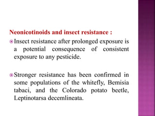Neonicotinoids and Their Current Status | PPTX