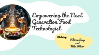 Empowering the next generation of food science | PDF
