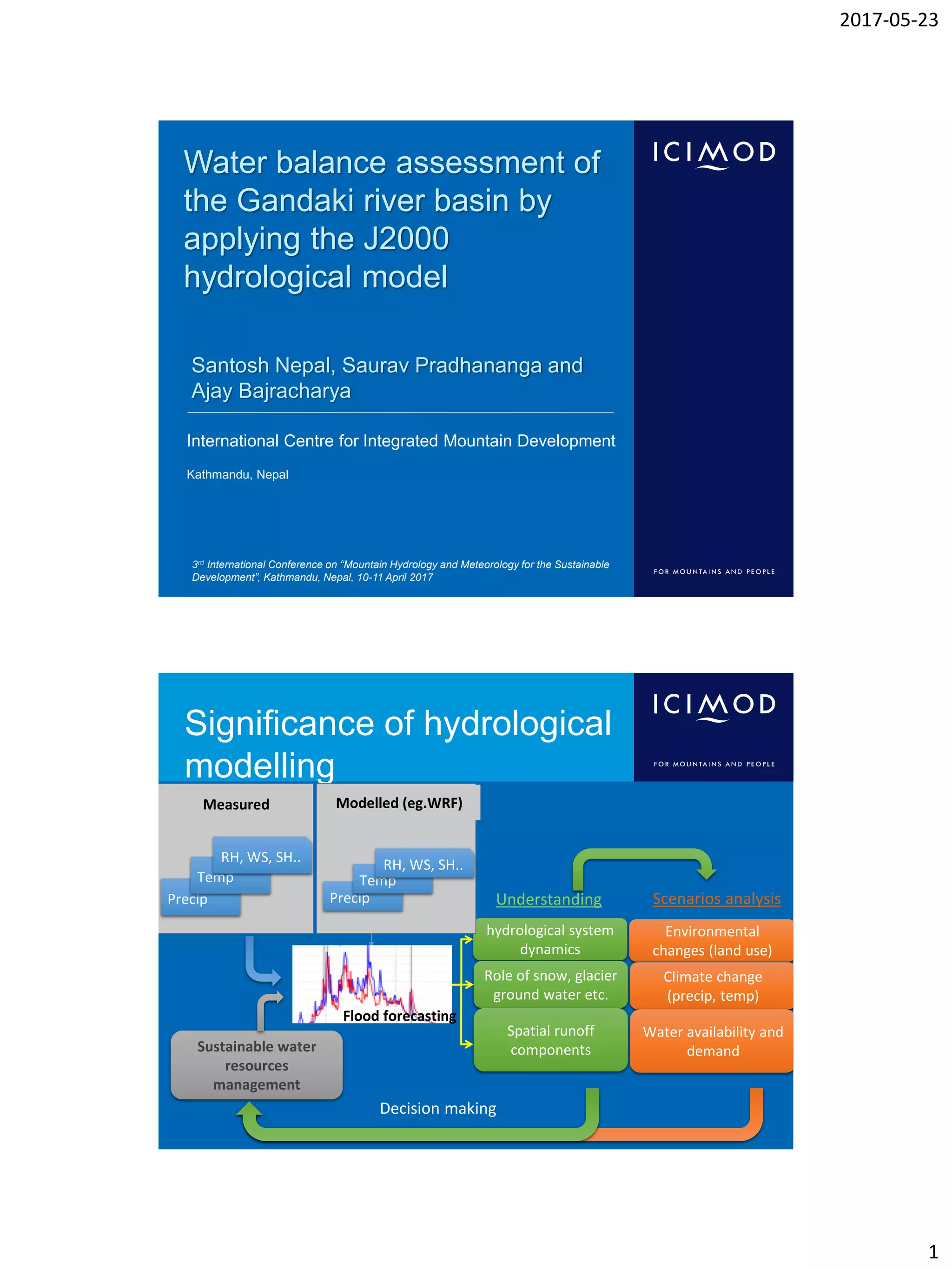 Water balance assessment of the Gandaki River Basin | PDF