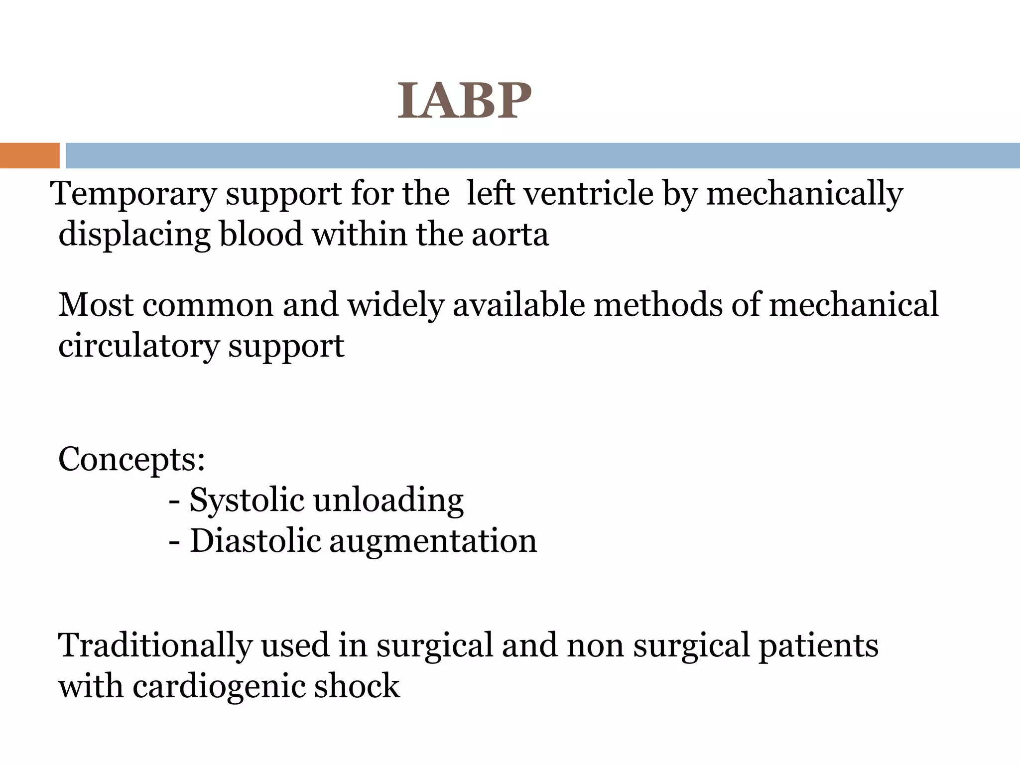 IABP- intra Aortic Balloon Pump | PPTX