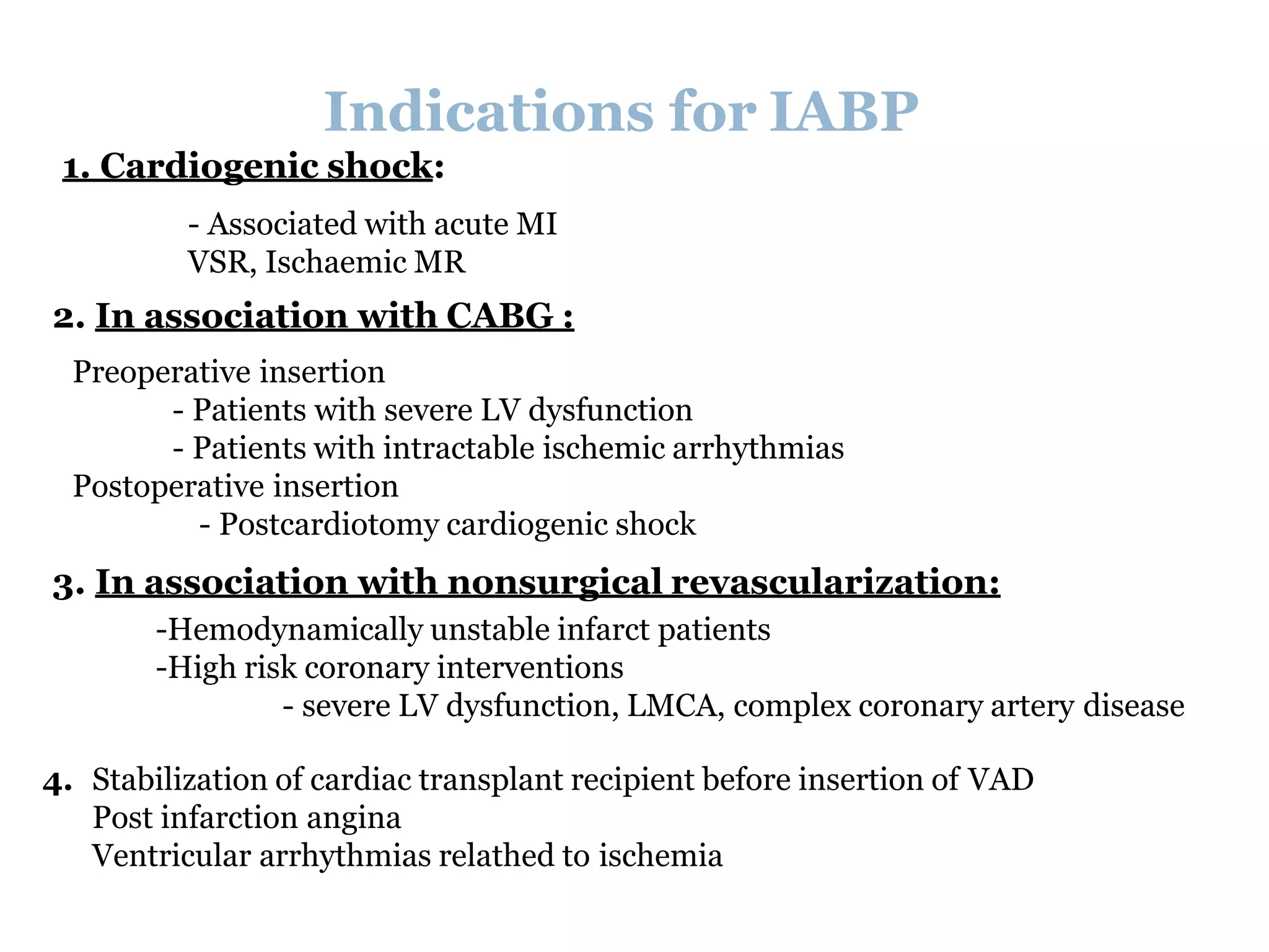 IABP- intra Aortic Balloon Pump | PPTX