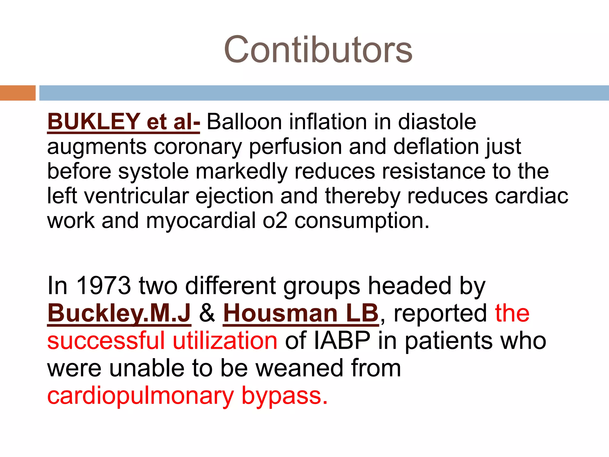 IABP- intra Aortic Balloon Pump | PPTX