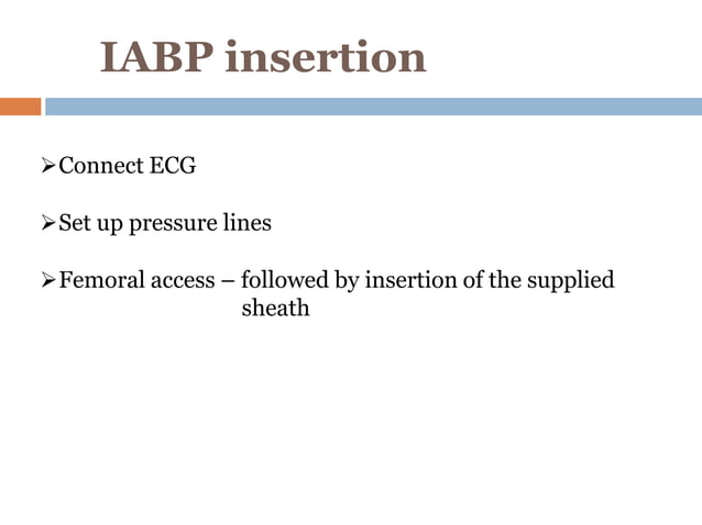 IABP- intra Aortic Balloon Pump | PPTX
