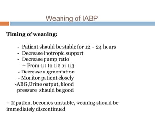 IABP- intra Aortic Balloon Pump | PPTX