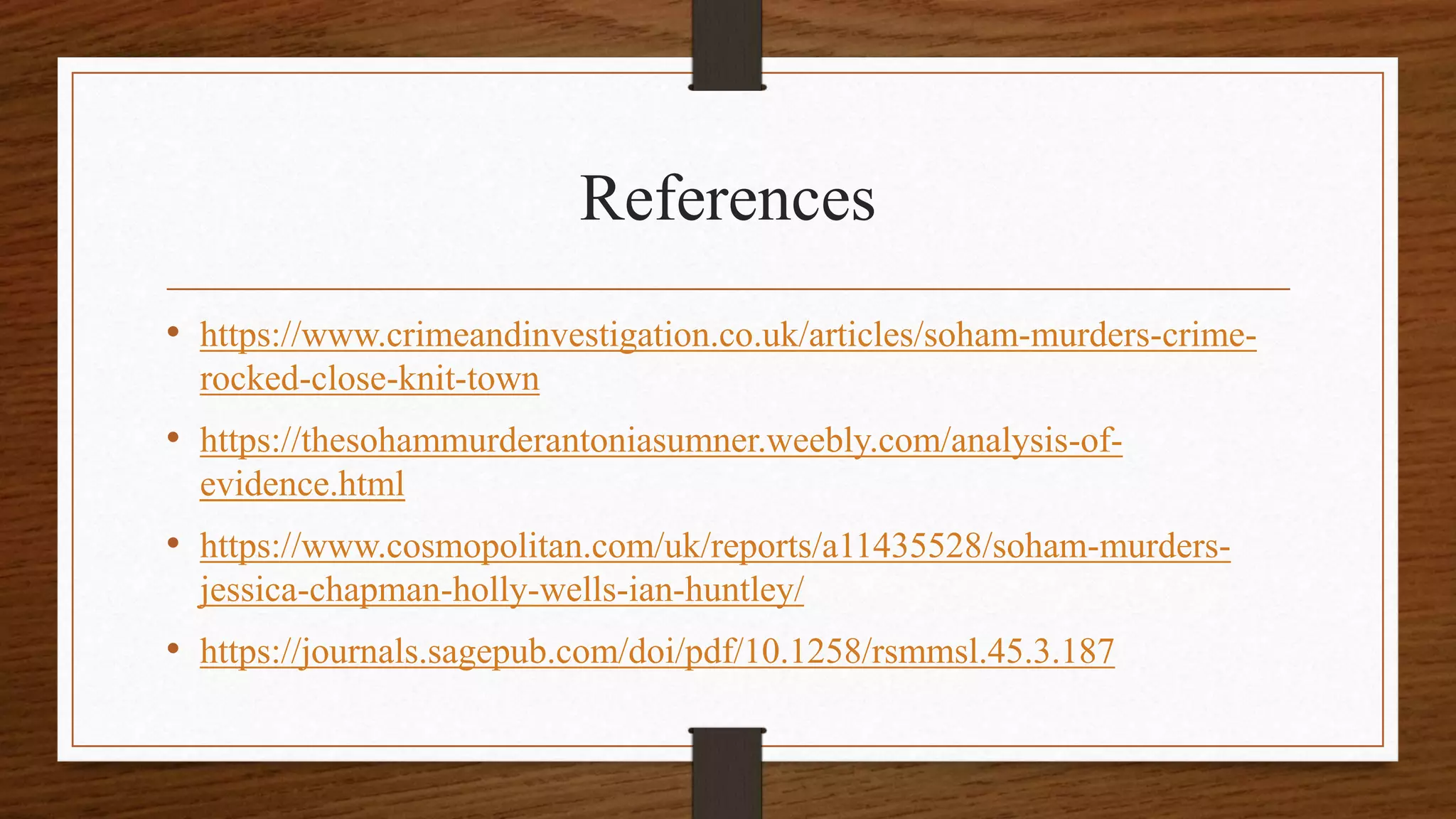 Soham murders case by iman | PPT