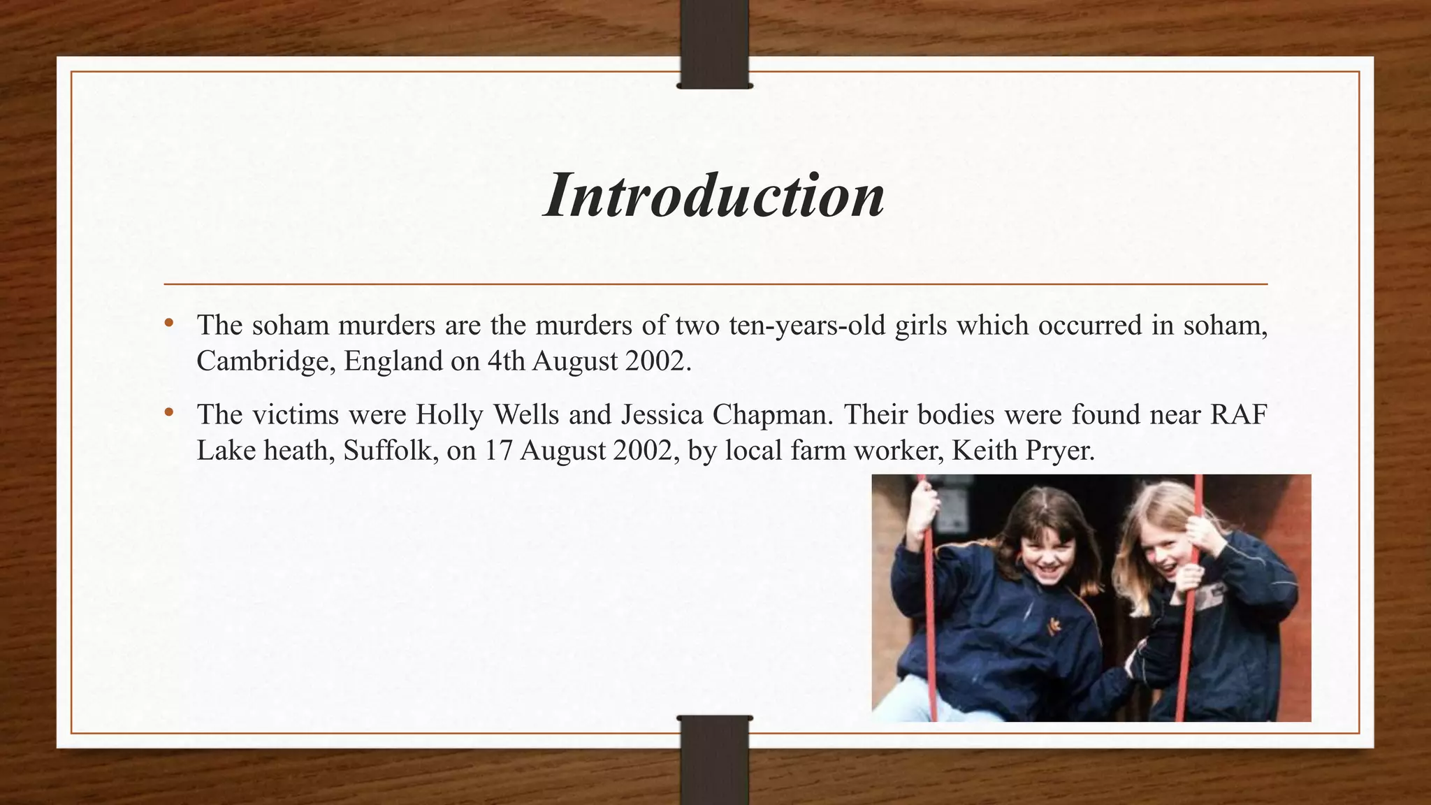 Soham murders case by iman | PPT