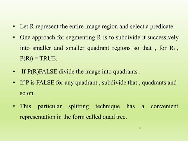 Region Splitting and Merging Technique For Image segmentation. | PDF ...