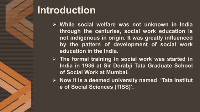 Evolution of Social Work Education in India | PPTX | Sikhism | Religion ...