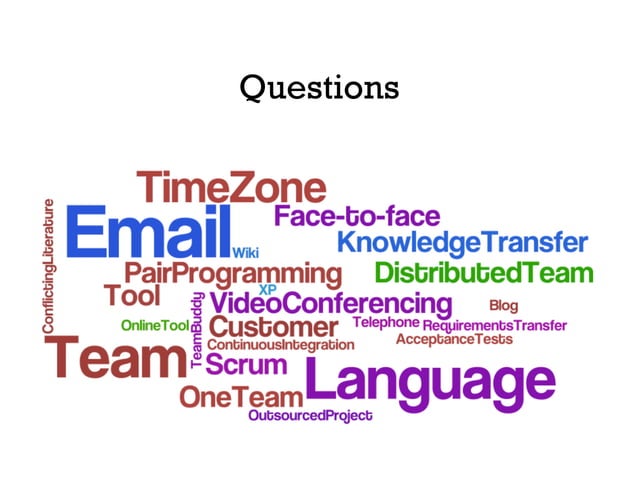 Communication Challenges in Distributed Agile Projects | PPT