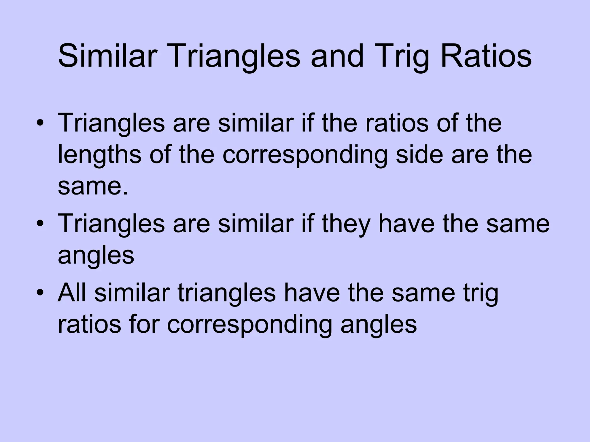 TRIGONOMETRIC RATIOS SOH CAH TOA GRADE 9 | PPT