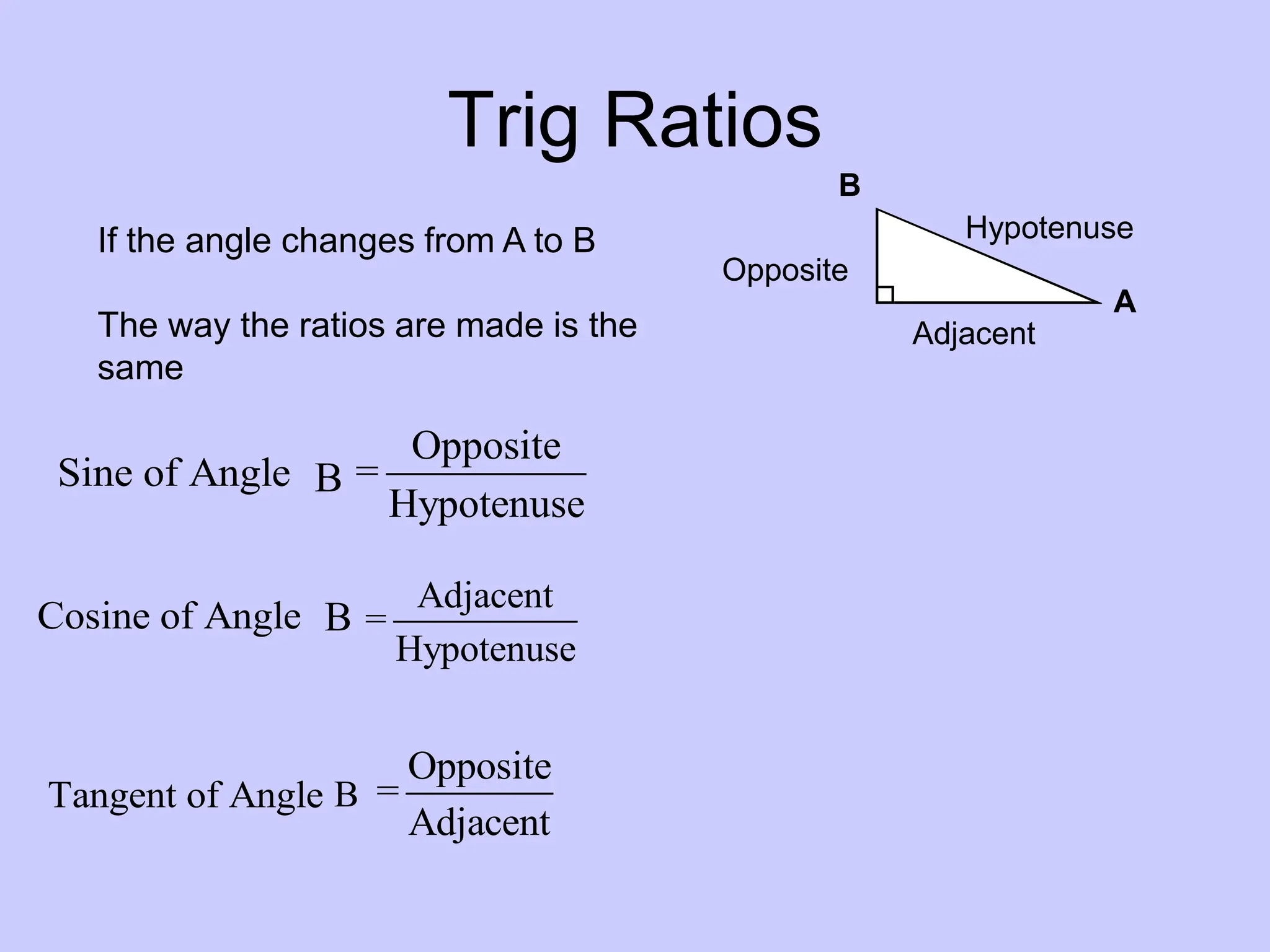 TRIGONOMETRIC RATIOS SOH CAH TOA GRADE 9 | PPT