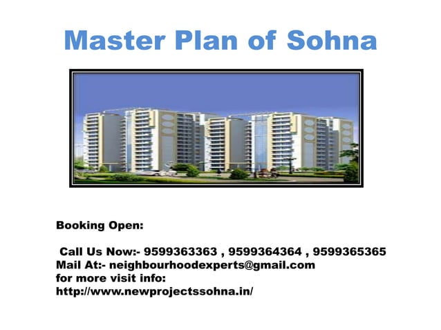 Sohna master plan | PPT