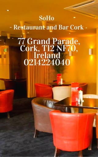 Soho restaurants corks finest dining experience | PDF