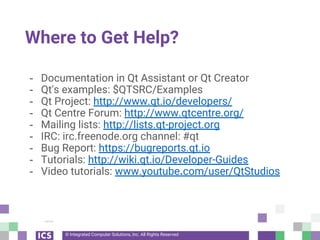 So I Downloaded Qt, Now What? | PPT