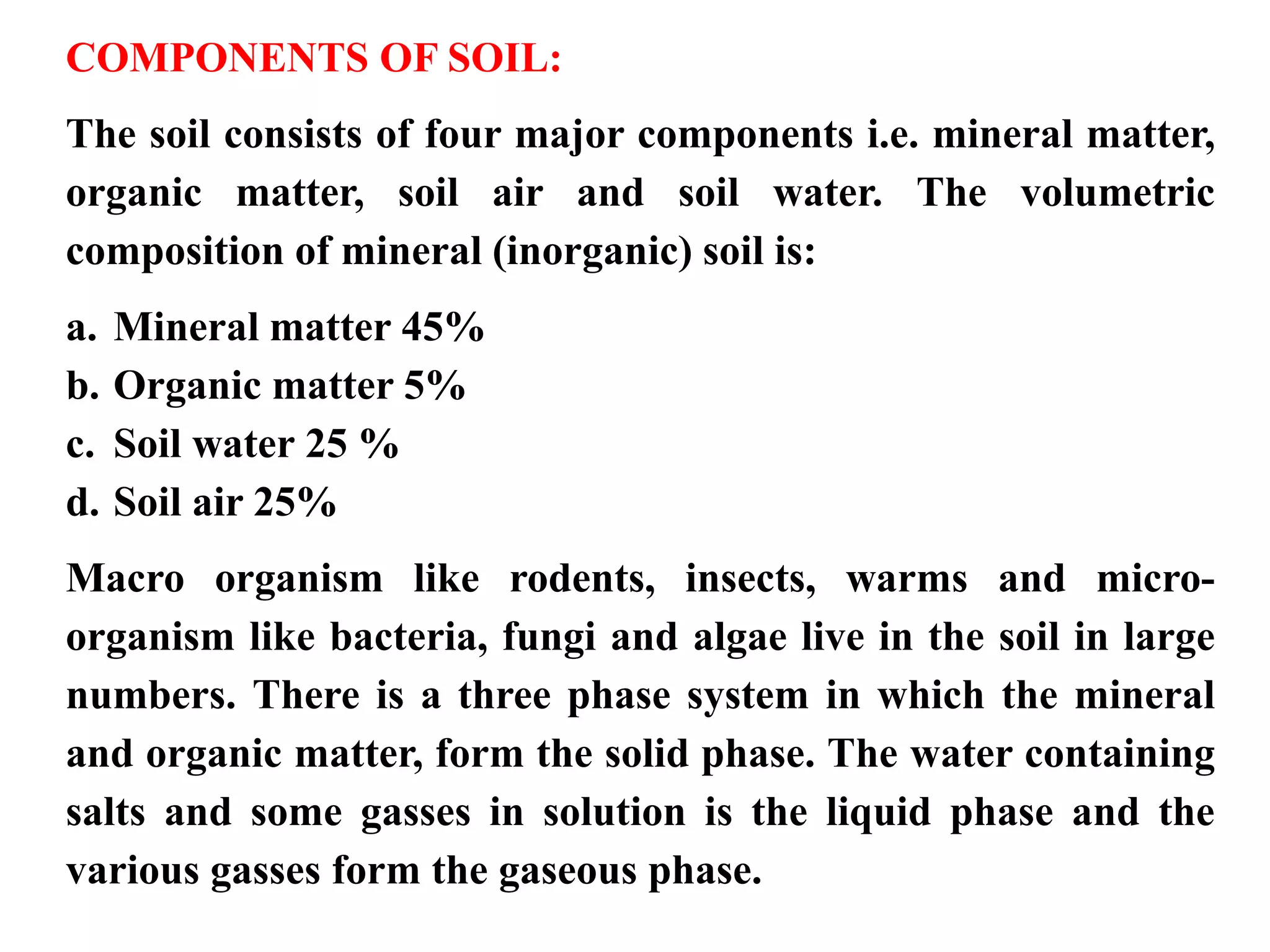 Soil and components | PPTX