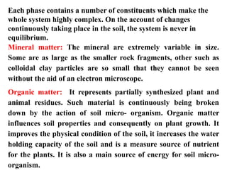 Soil and components | PPTX
