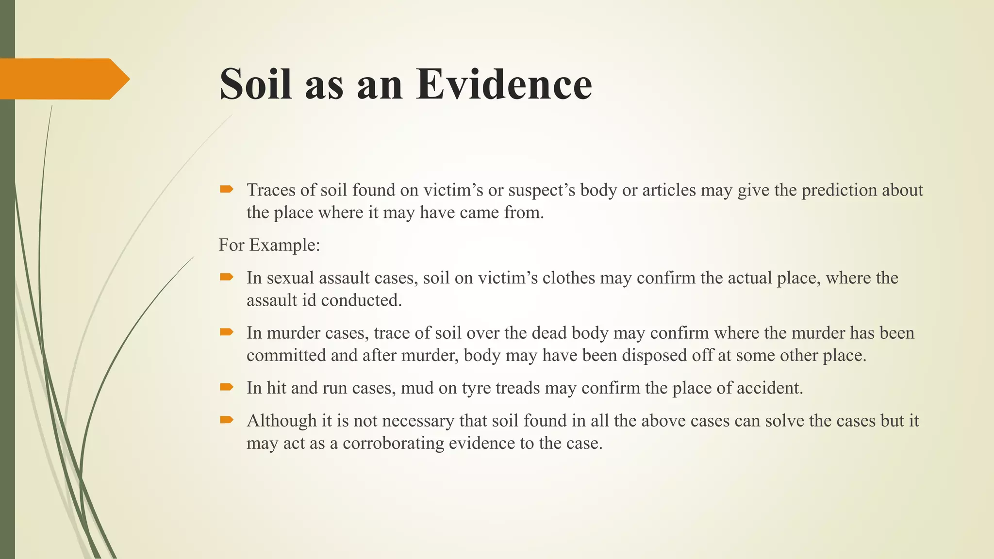 FORENSIC EXAMINATION OF Soil | PDF
