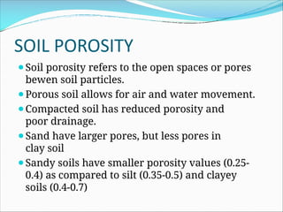 Soil and its types. Physicochemical pptx | PPTX