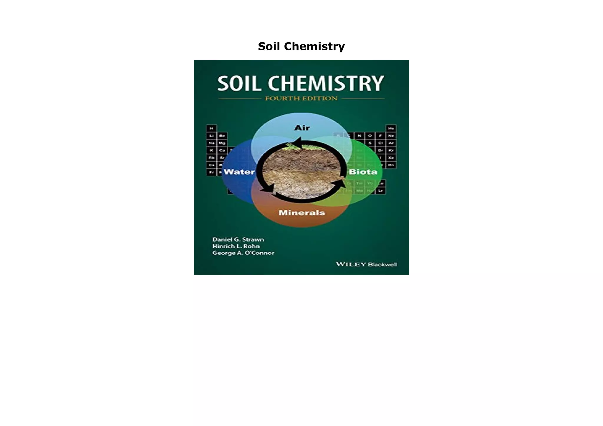 Soil Chemistry | PDF