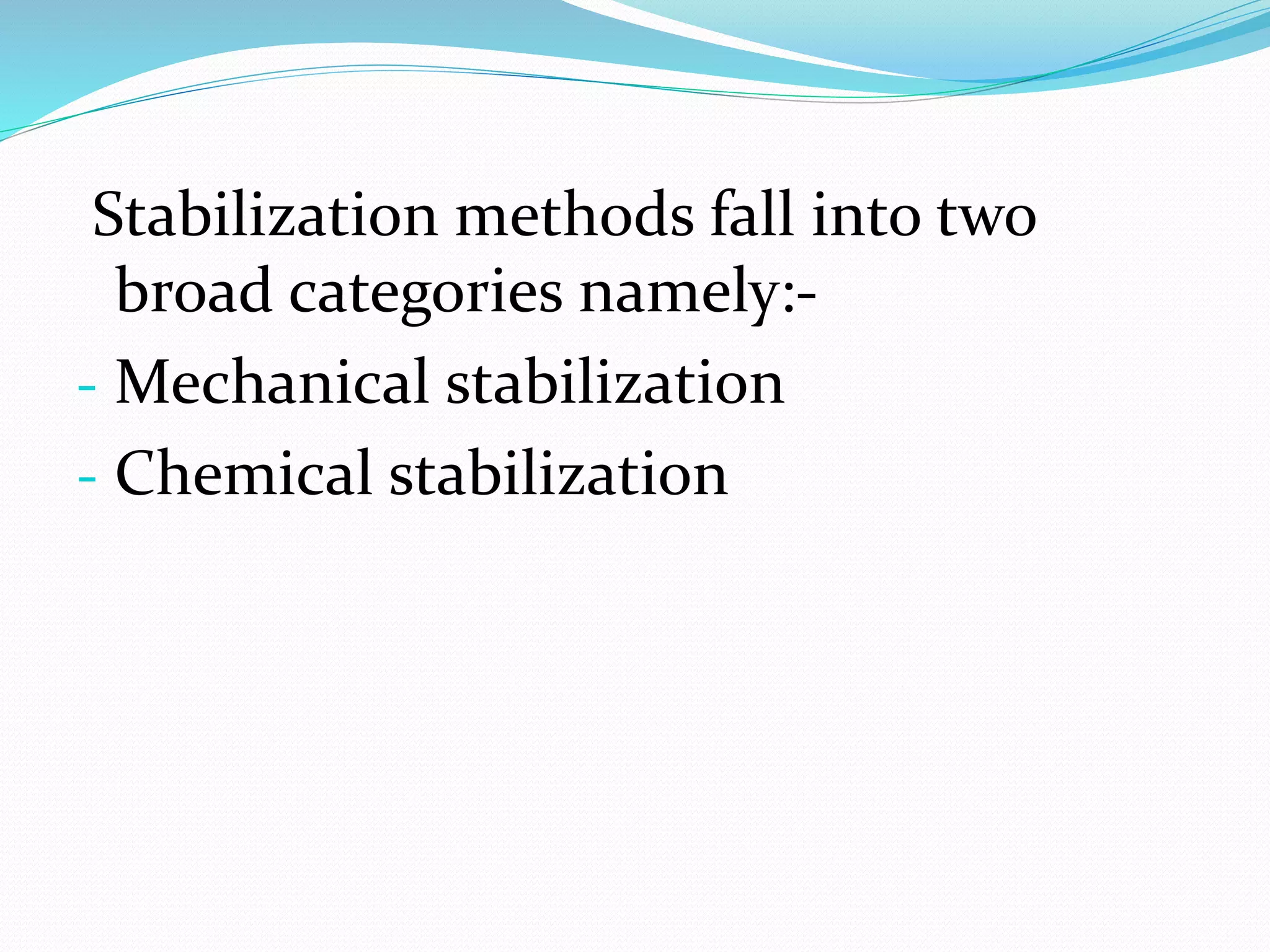 Soil stabilization techniques | PPTX