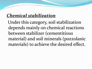 Soil stabilization techniques | PPTX
