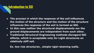 Soil structure interaction | PPTX