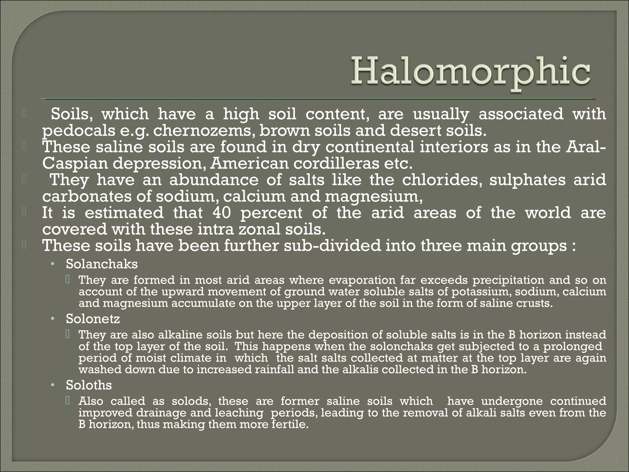Soil types-1, zonal soil , azonal soil | PPT