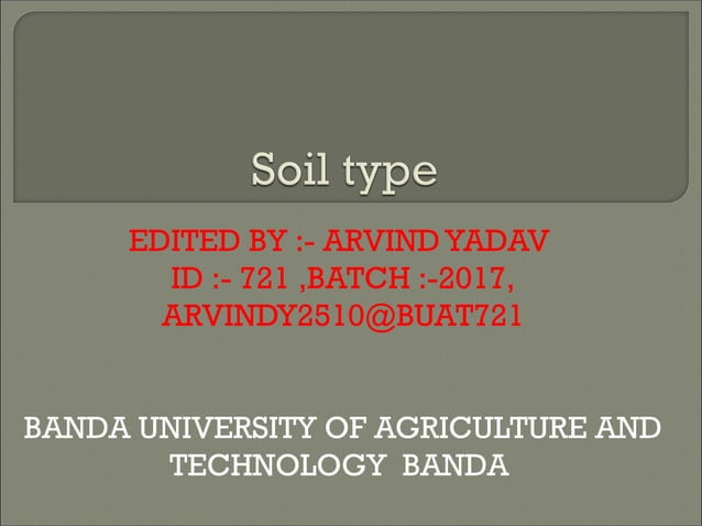 Soil types-1, zonal soil , azonal soil | PPT
