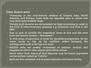 Soil types-1, zonal soil , azonal soil | PPT