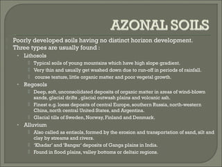 Soil types-1, zonal soil , azonal soil | PPT