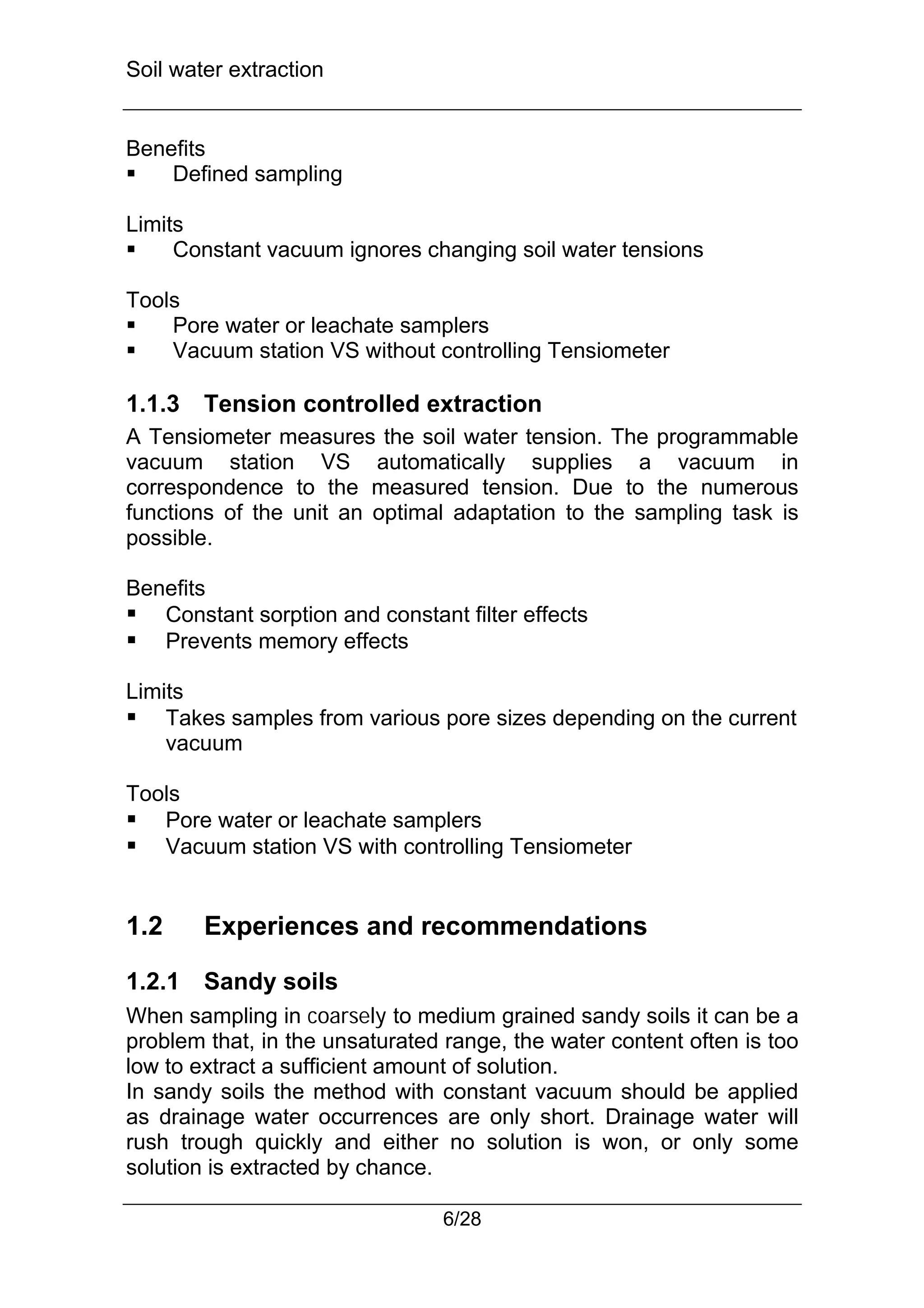 Soil water-extraction-methods | PDF