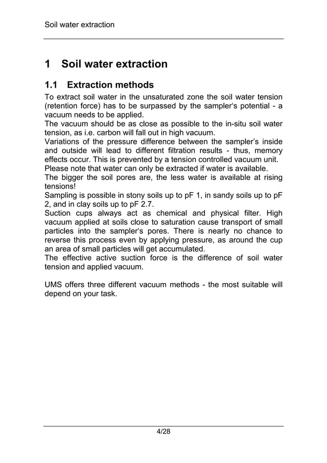 Soil water-extraction-methods | PDF | Gardening | Home & Garden