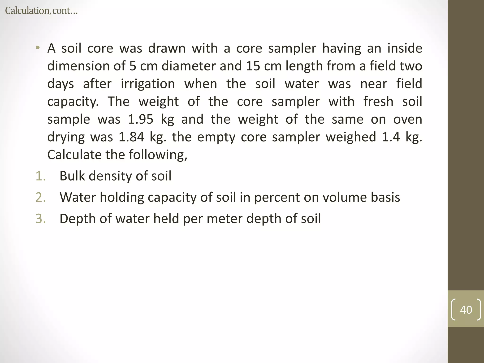 Soil water relationship | PPTX