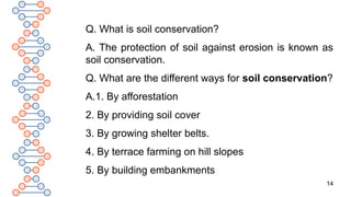 Erosion of soil by natural forces and human activities | PPTX