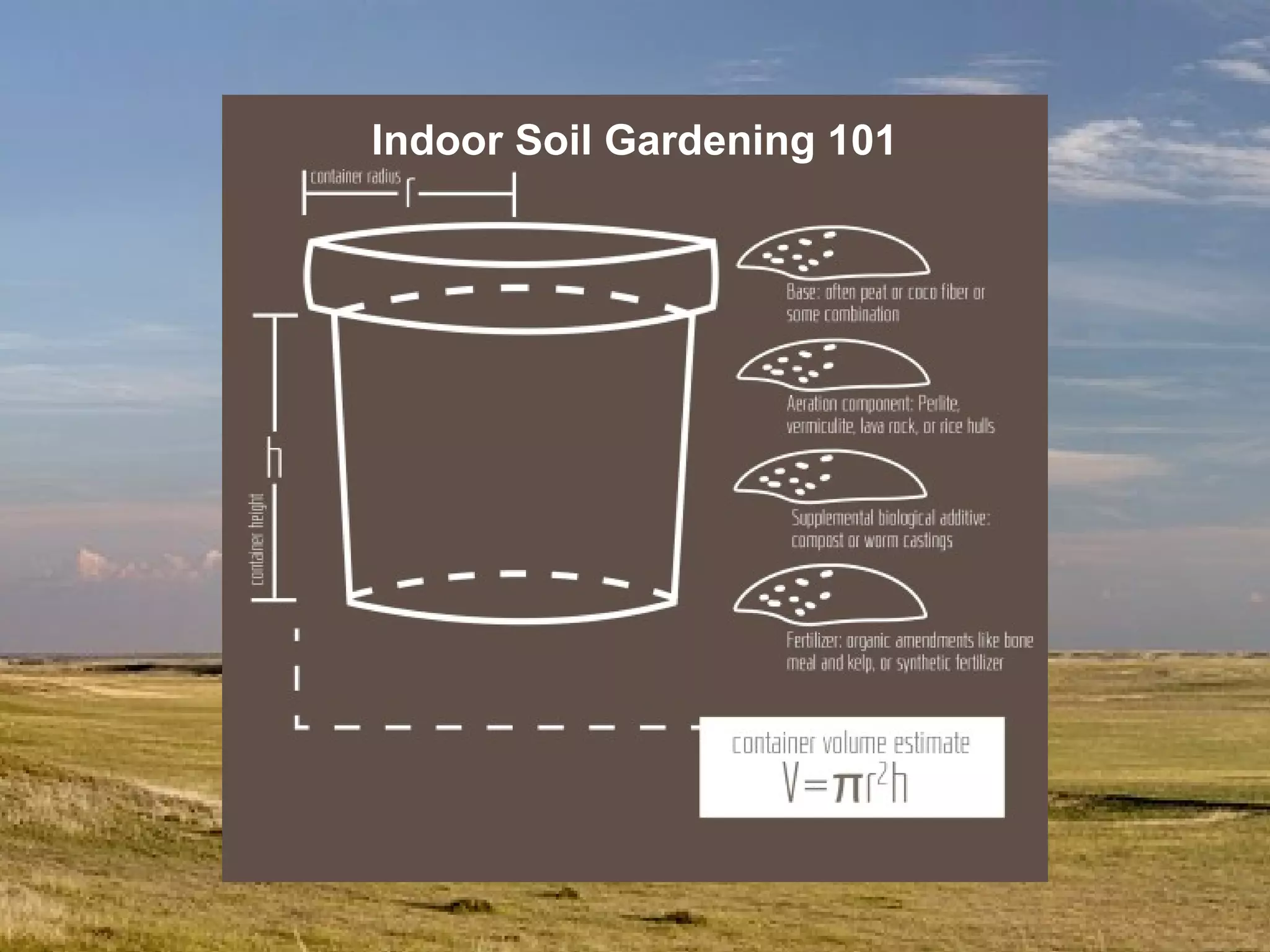Indoor Soil Gardening 101 | PPT