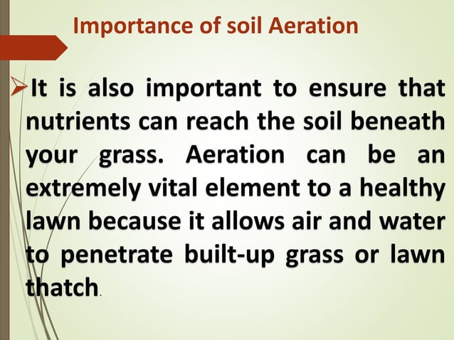 Soil Air Composition and Soil Aeration | PPTX
