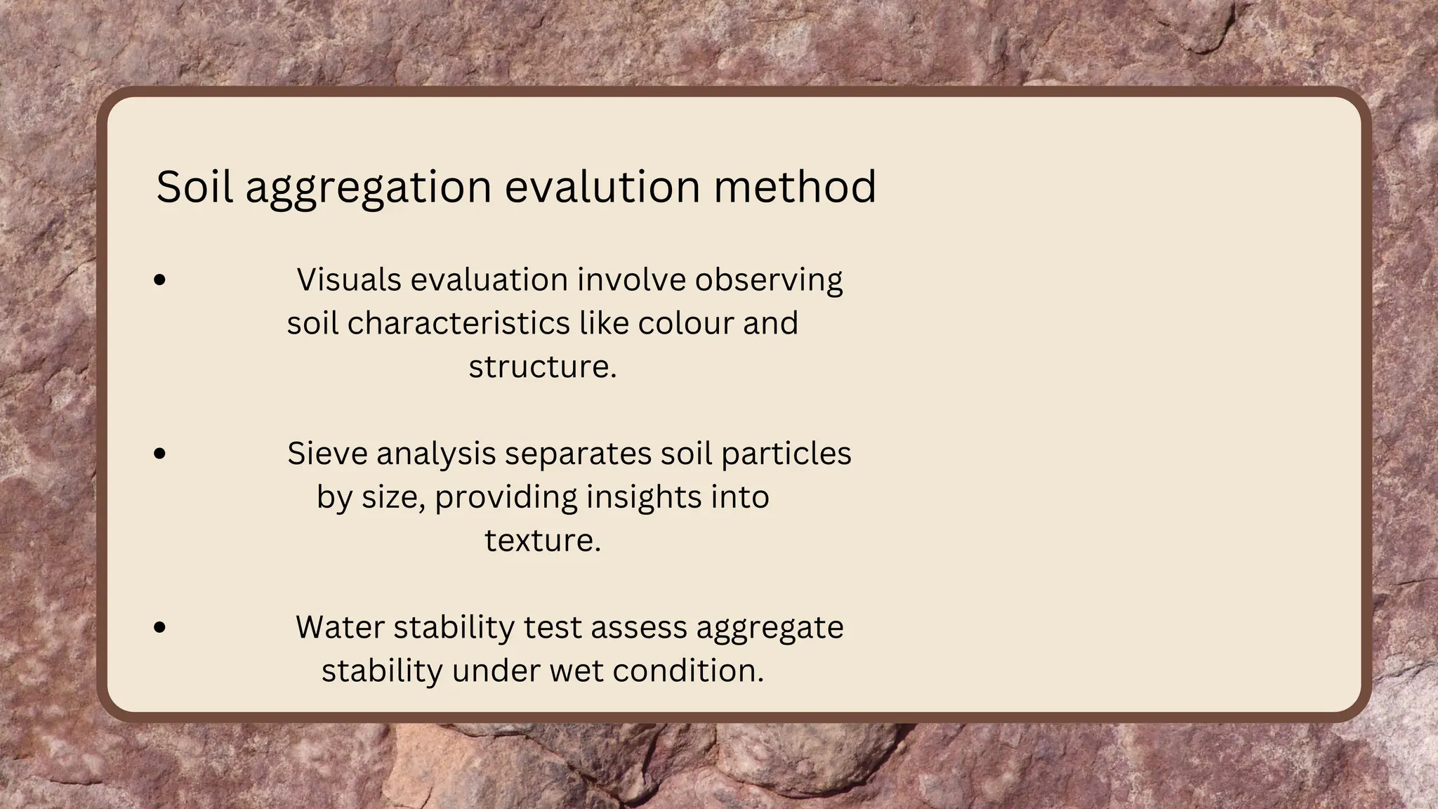 Soil aggregation a key parameter for maintaining soil health Asutosh ...