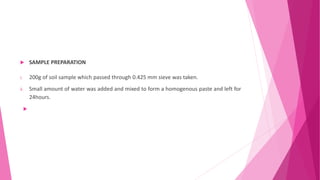 SOIL ANALYSIS for all types of soils levels | PPTX