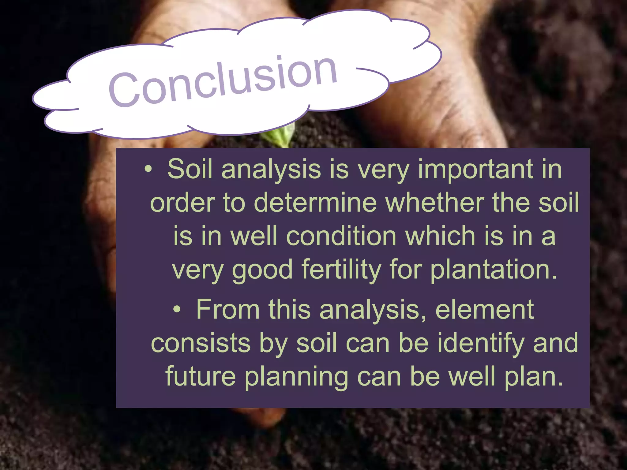 Soil analysis | PPTX