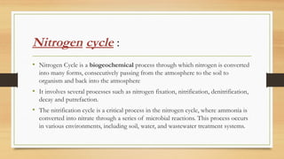Nitrification reaction - Soil and agricultural microbiology | PPTX