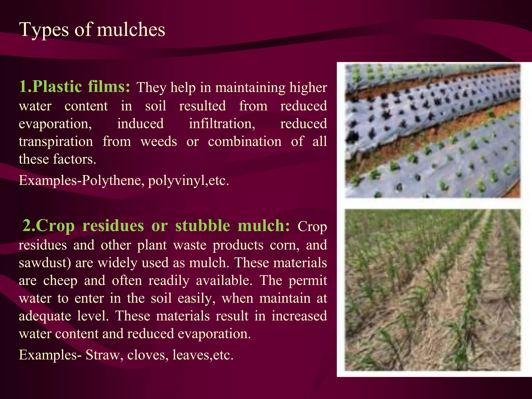 Soil and moisture conservation techniques | PPTX