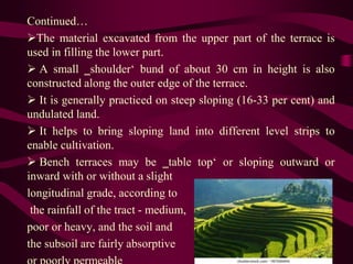 Soil and moisture conservation techniques | PPTX