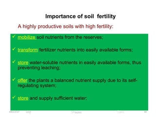Soil and productivity | PPT